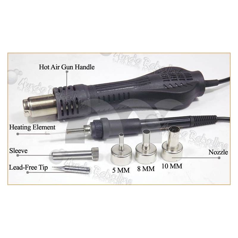 Estación de soldar y desoldar Atten AT8586