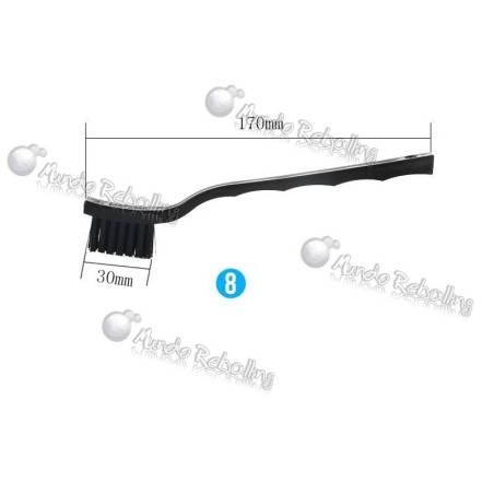 Set 8 cepillos brochas anti estáticos